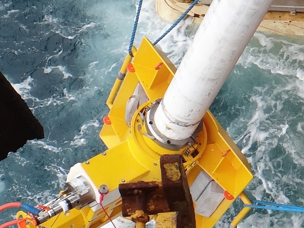 ClampOn CEM Installation from Pipe Laying Vessel