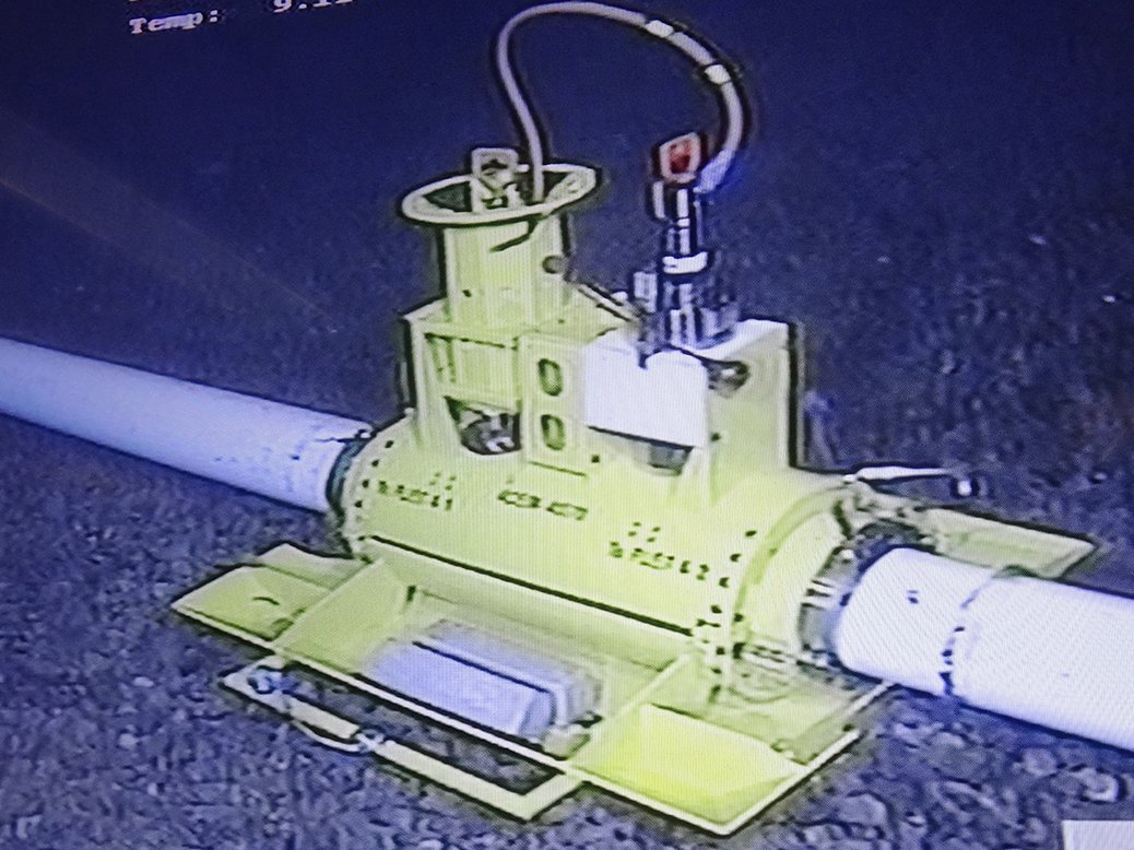 ClampOn CEM Installation from Pipe Laying Vessel